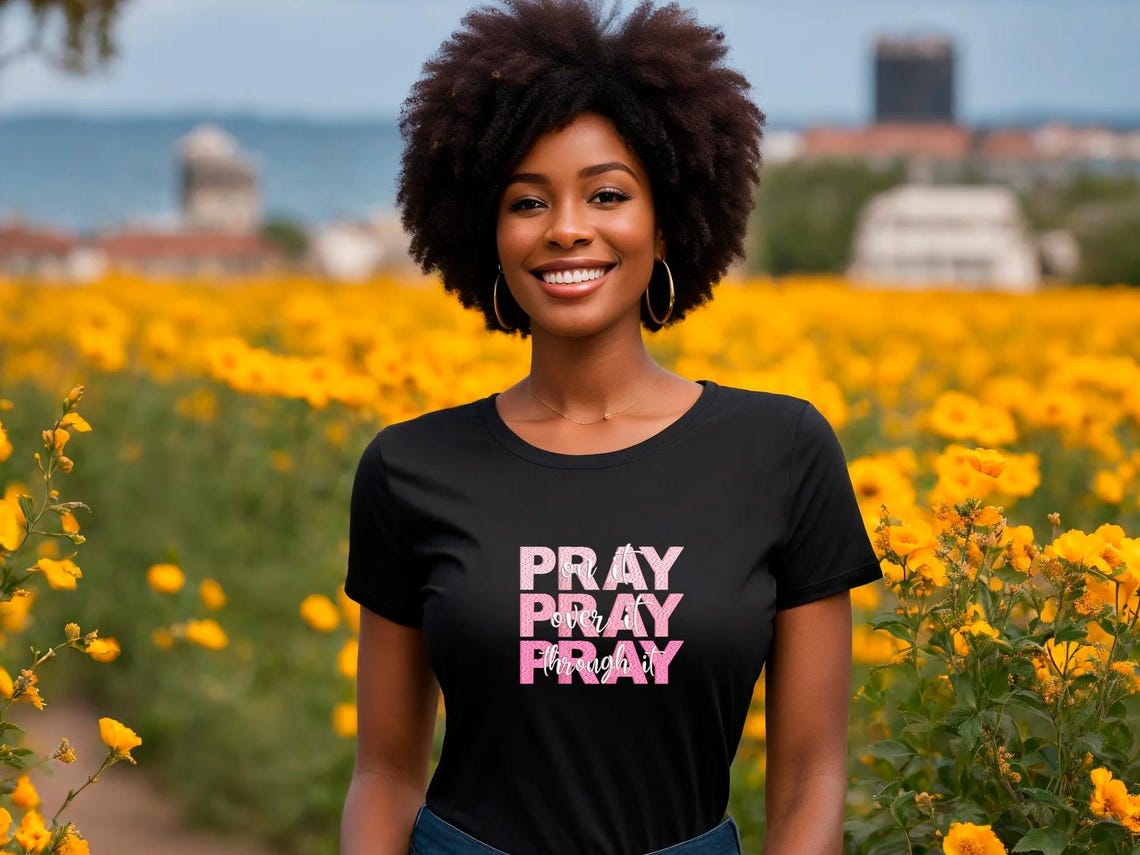Pray Machine Embroidery Design, Pray on It Pray Over It Pray Through It ...