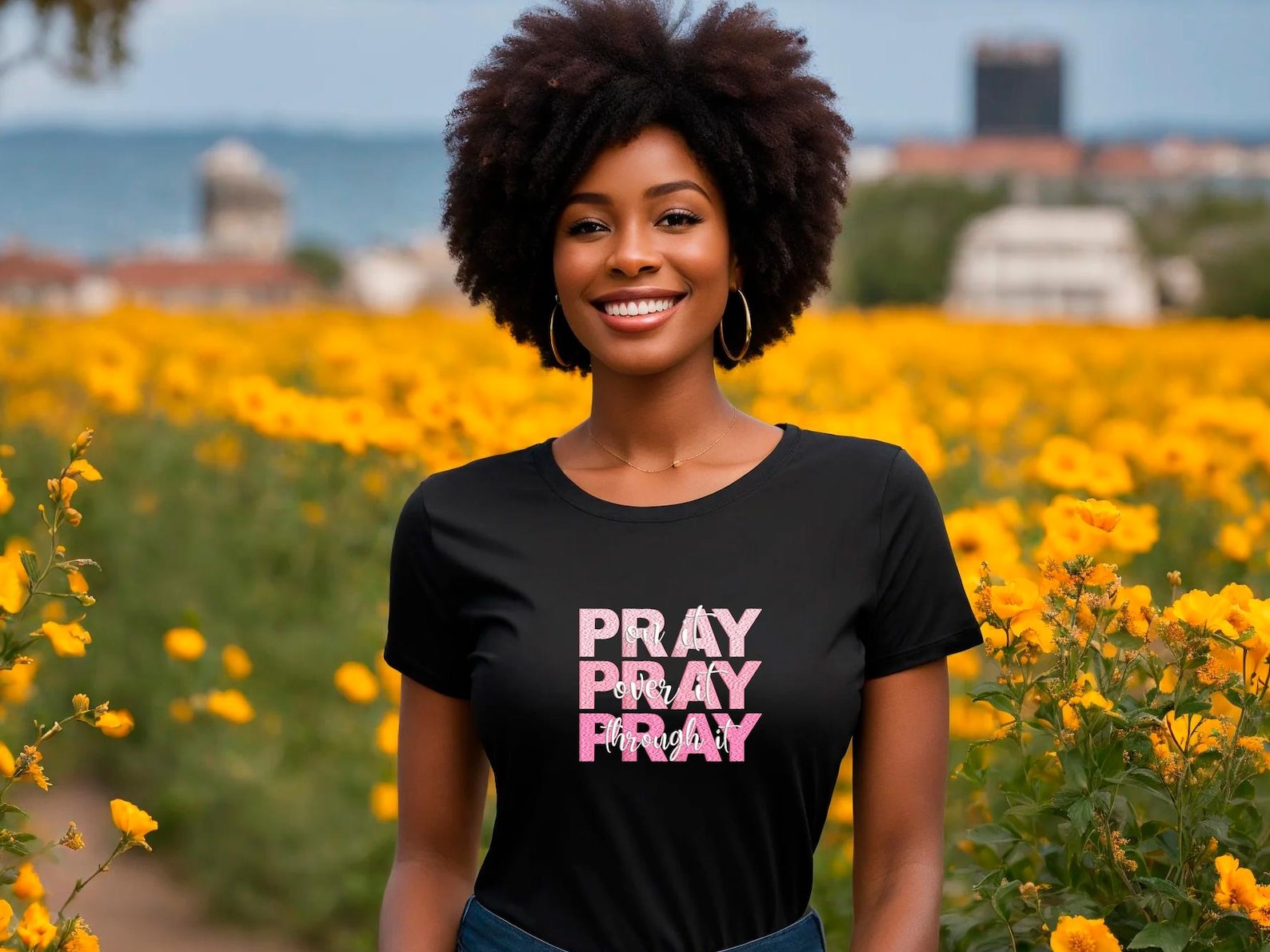 Pray Machine Embroidery Design, Pray on It Pray Over It Pray Through It ...