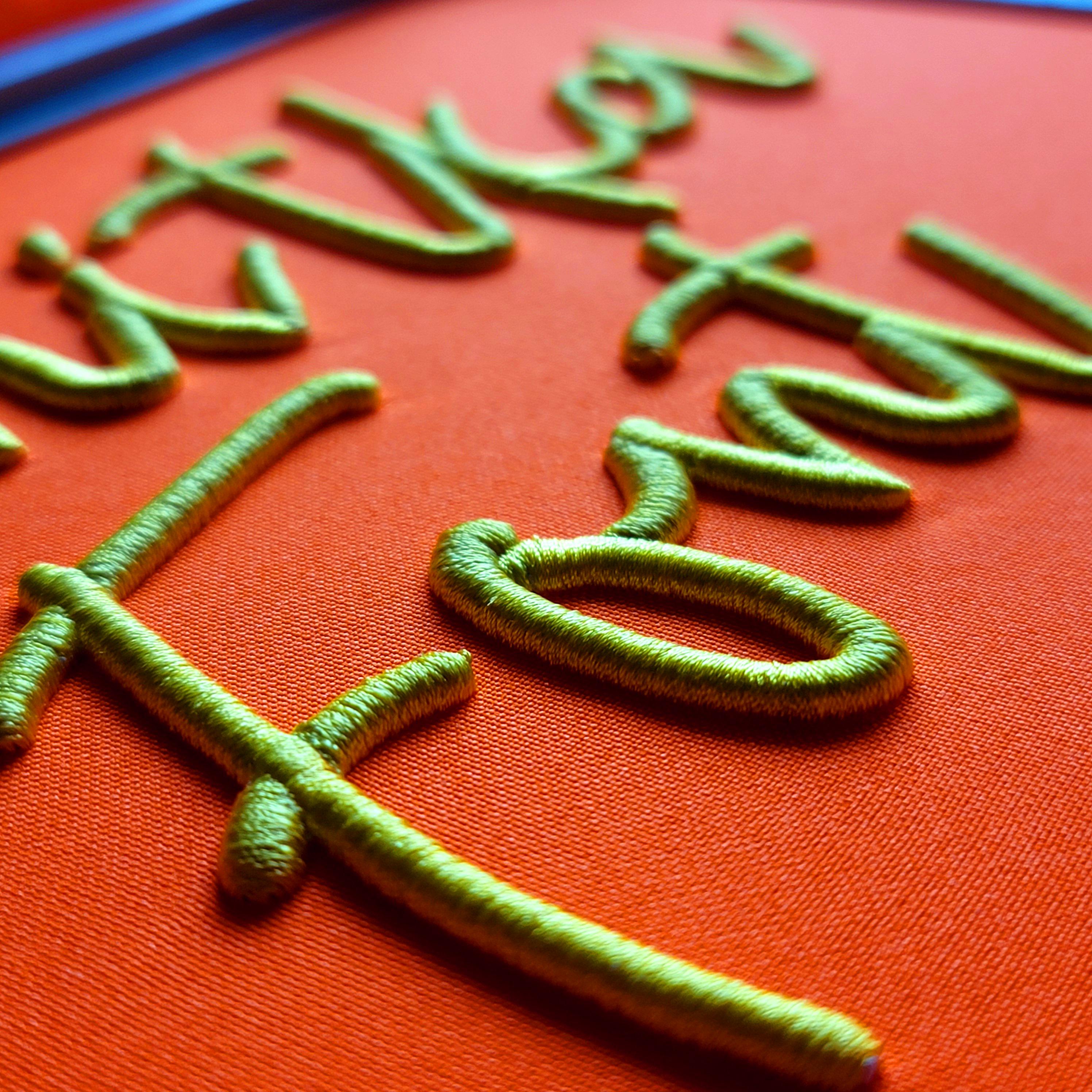 3D Puff FONT for Machine Embroidery 6 Sizes (2-5in) + BX Format ...