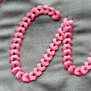 Bold Chain Stitch Font Embroidery Design - 6 Sizes (2-5in) BX Format ...