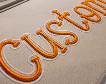 CUSTOM 3D Puff Machine Embroidery Design With Outline (1-2 Business ...
