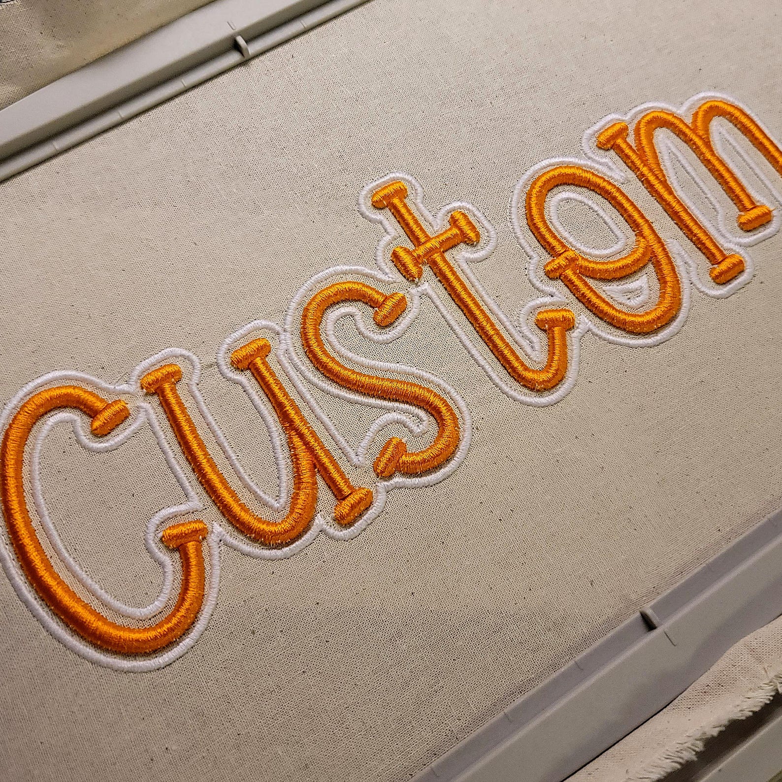 CUSTOM 3D Puff Machine Embroidery Design With Outline (1-2 Business ...