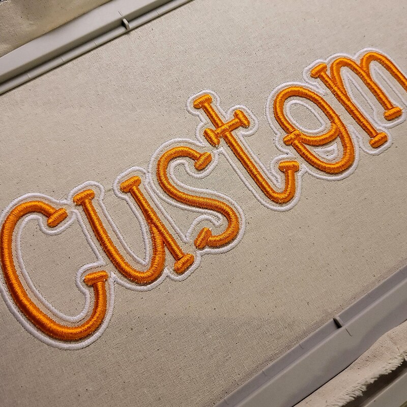 3d Puff Embroidery Font - Etsy