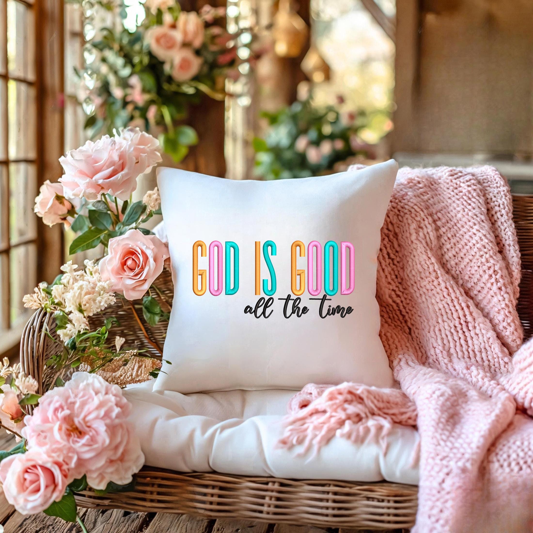 God is Good All the Time Embroidery Design, Jesus Machine Embroidery ...