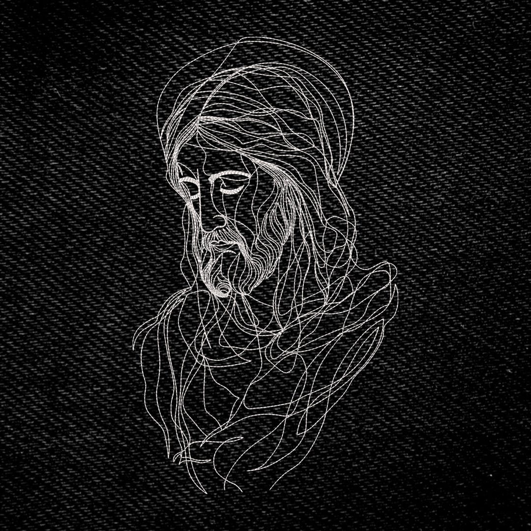 Jesus Face Machine Embroidery Design 6 Sizes (5-10 In) - Etsy