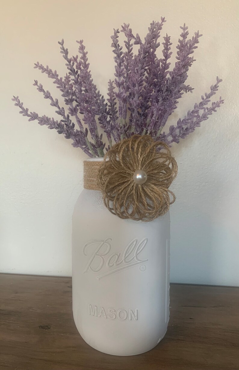 Farmhouse Wedding Decor Burlap Mason Jar Neck Wraps, Boho Bridal Shower ...