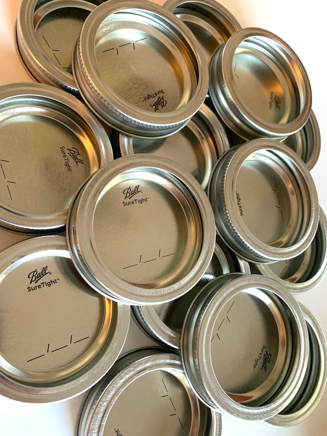 50 Canning Lids With Bands, Ball Regular Mouth Lids With Bands, Canning ...