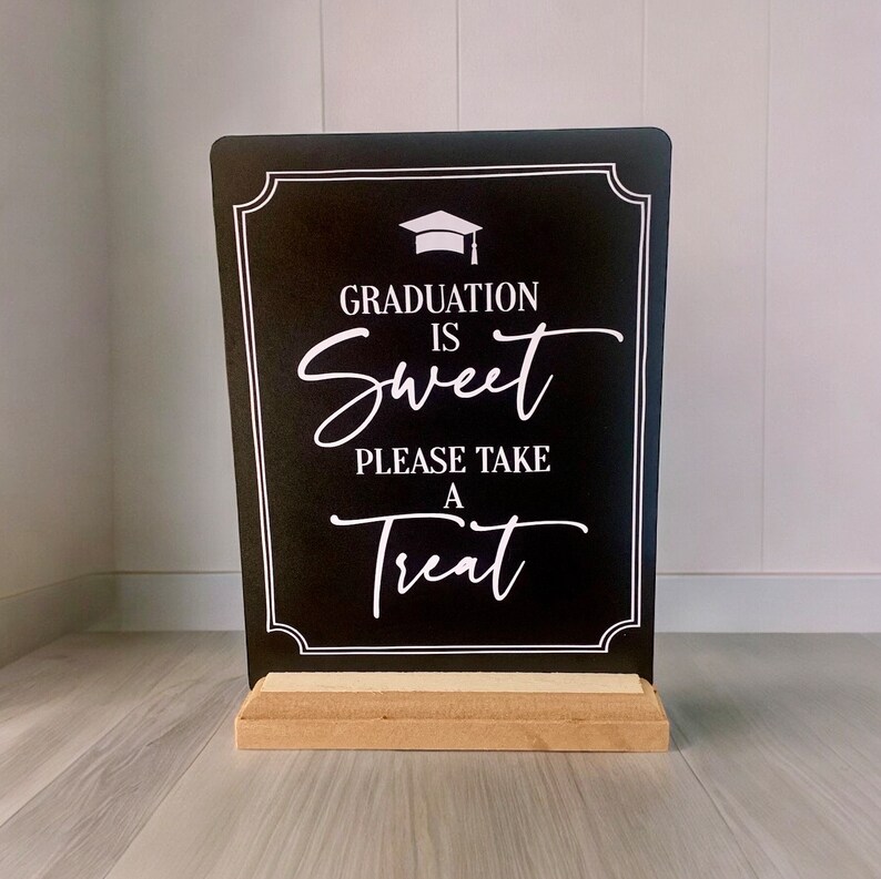 Graduation Party Sign Candy Table Sign for Grad Party Dessert Table ...
