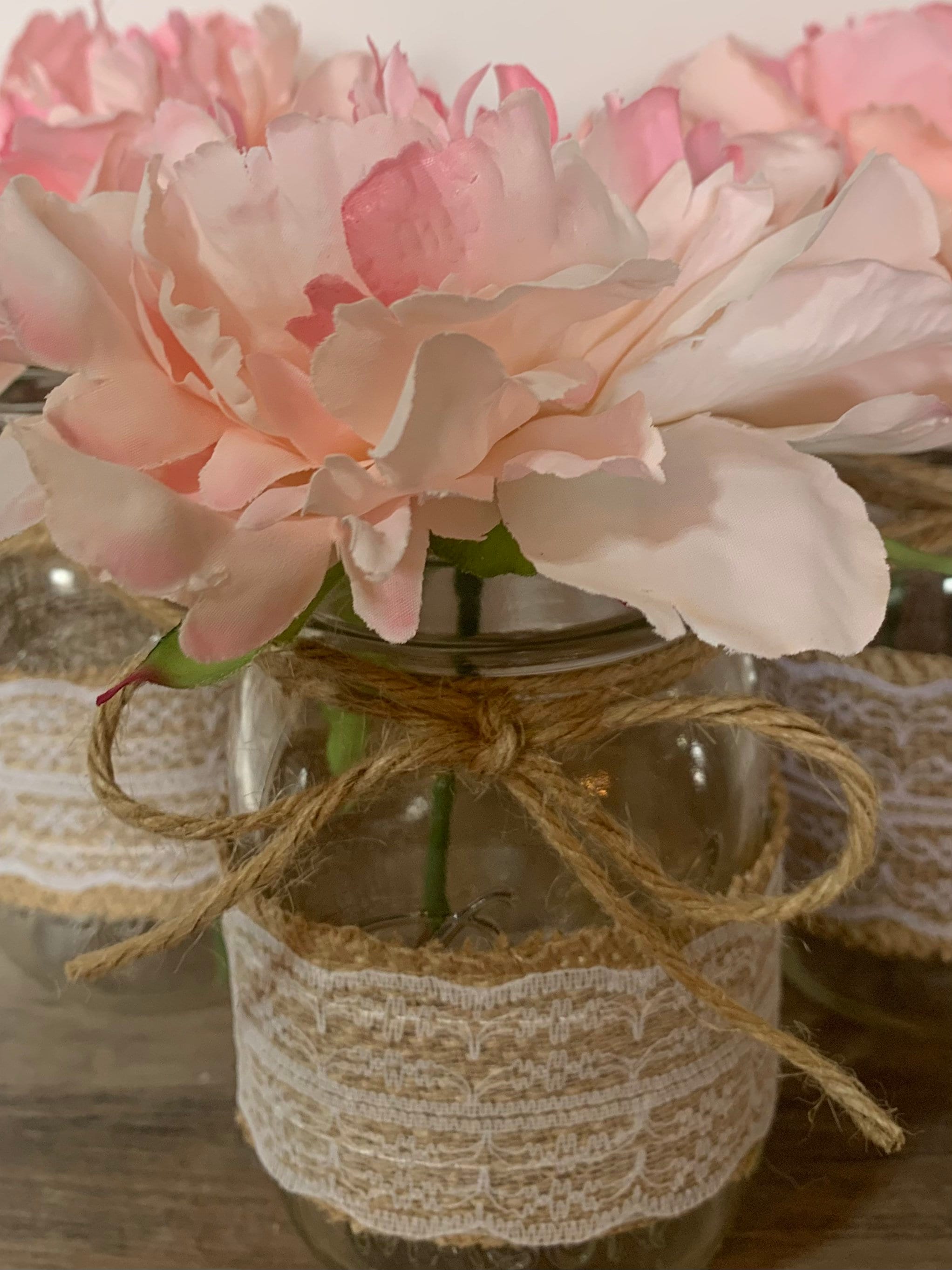 Mason Jar Rustic Centerpieces Farmhouse Decor Table - Etsy