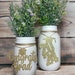 Rustic Wedding Decorations Boho Burlap Mason Jar Sleeves Vintage Bridal ...