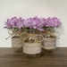 Pink Floral Mason Jar Centerpiece, Burlap Rustic Wedding Decor ...