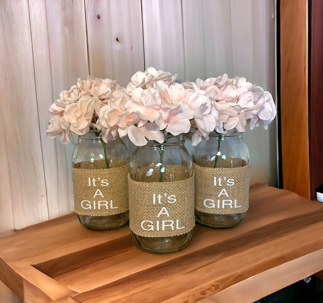 Baby Shower Centerpiece It’s a Girl Baby in Bloom, Garden Baby Shower ...