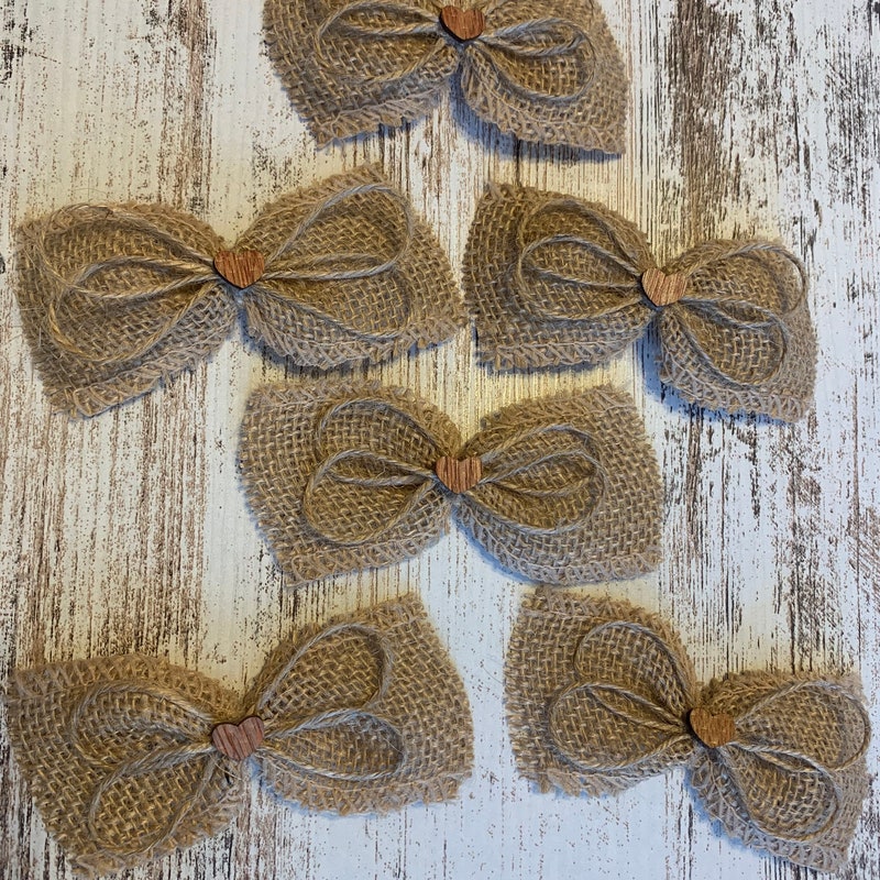 Burlap Wedding Bow - Etsy