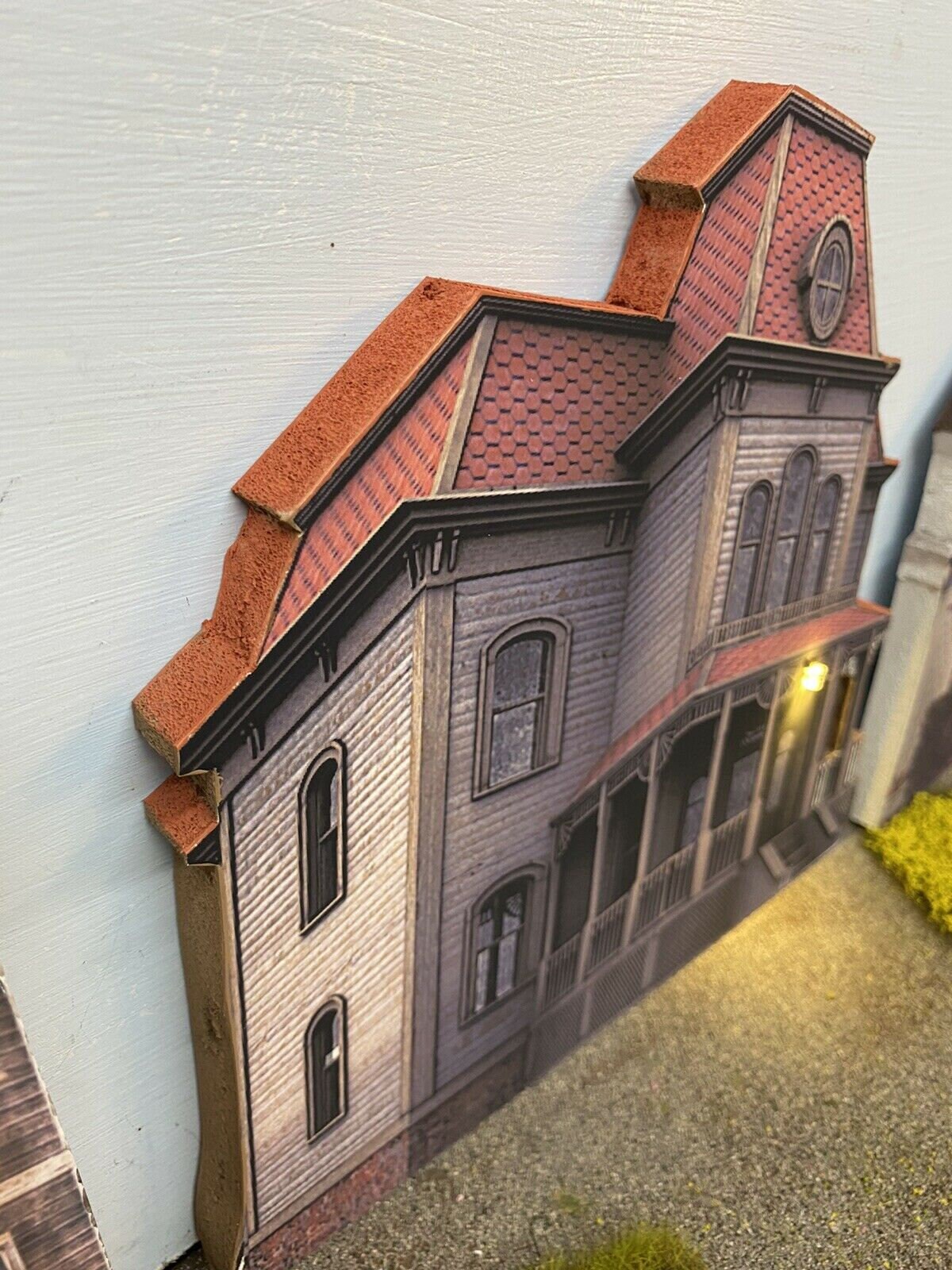 O Scale psycho House Halloween Building Flat Diorama - Etsy