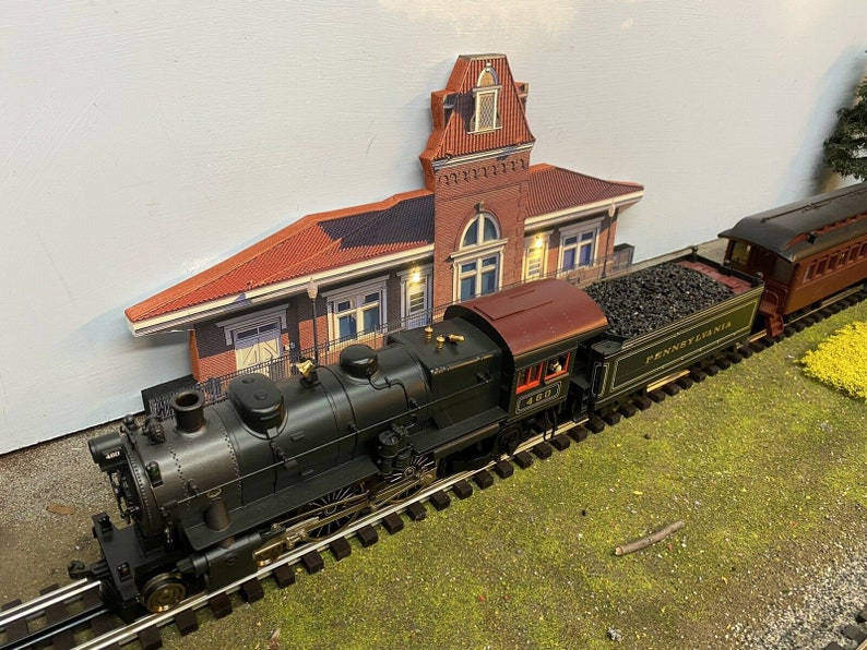 HO Scale Train Station 2 Building Flat W Leds for Use as a - Etsy