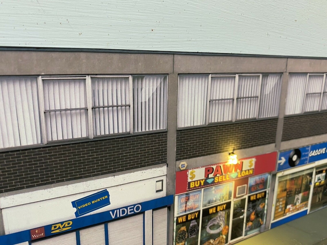 O Scale Pawn Shop Building Flat W/ LED for Background on - Etsy