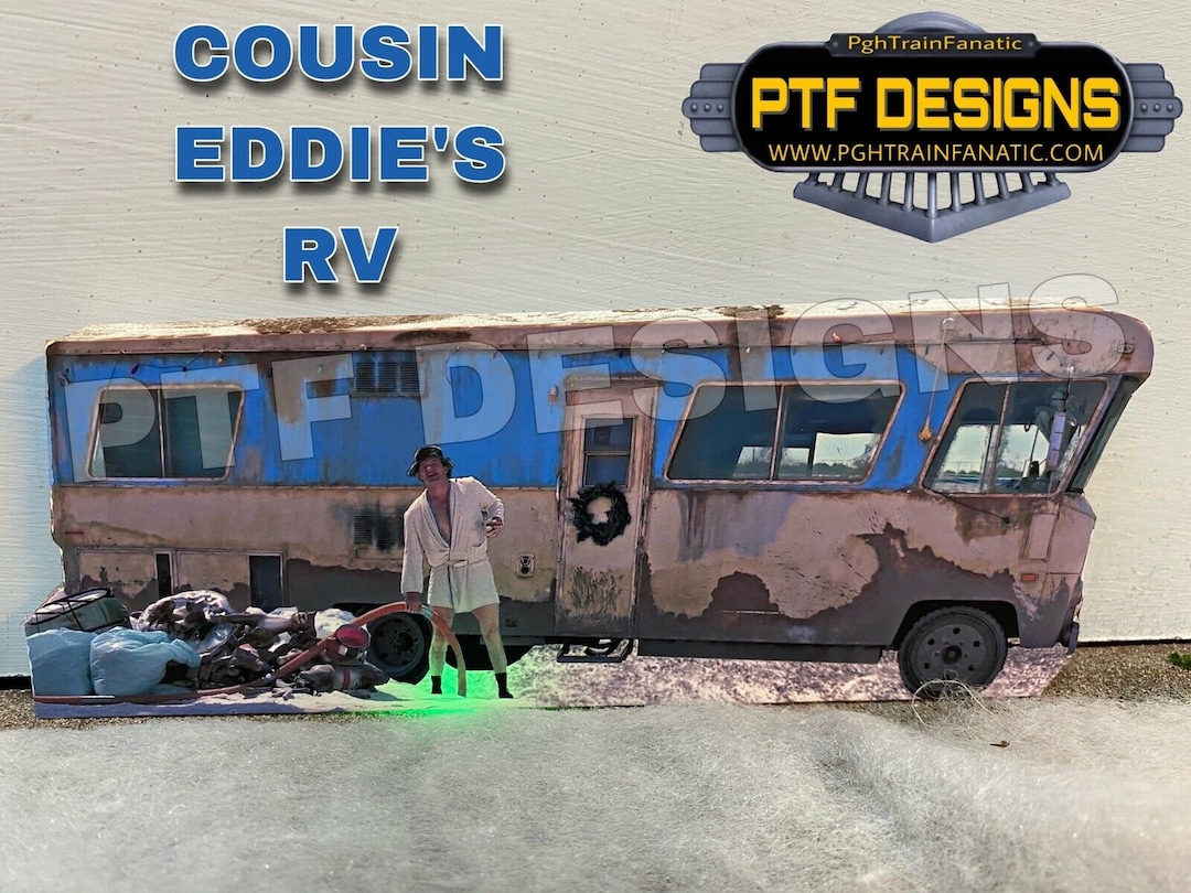 G Scale - COUSIN EDDIE’S RV Christmas Vacation - Building Flat W/ Leds ...