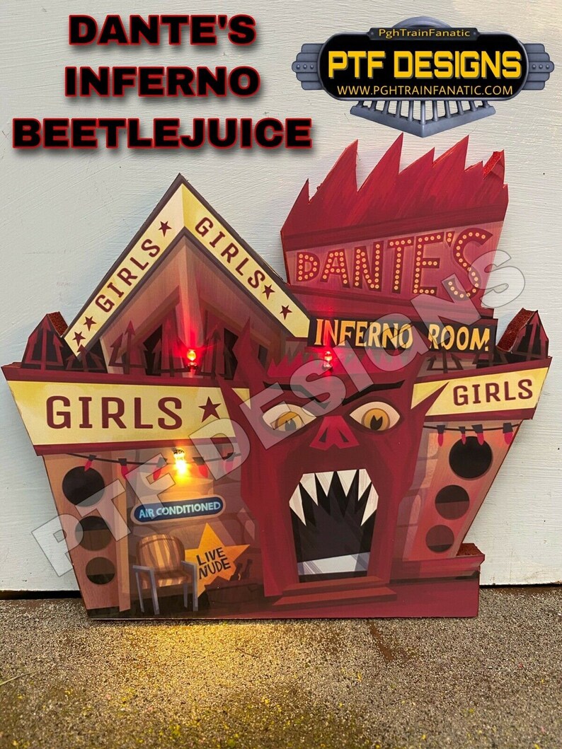 G Scale DANTES INFERNO BEETLEJUICE Halloween Building - Etsy