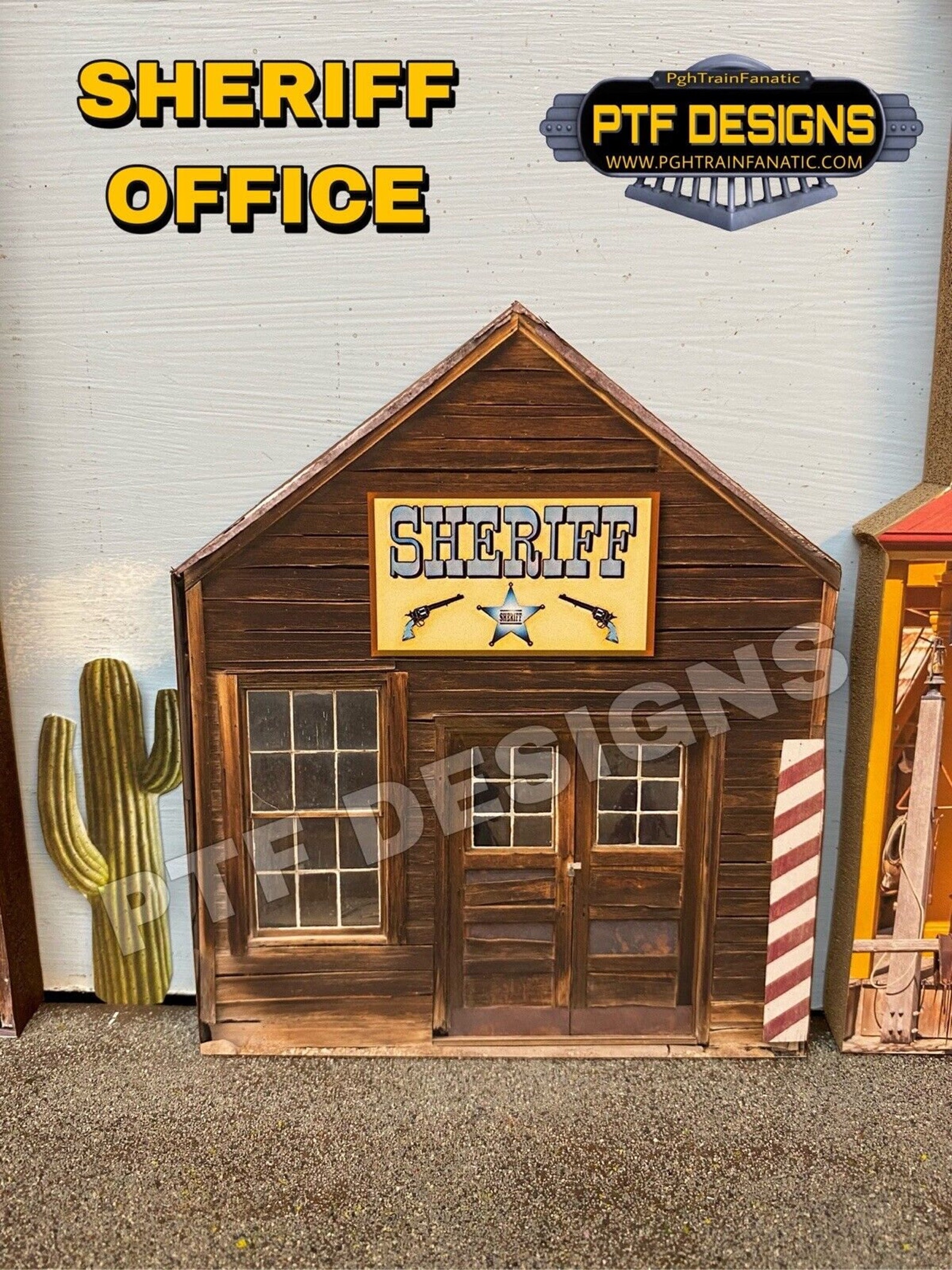 O Scale Wild West Building Flat Diorama Decoration Set of 6 - Etsy