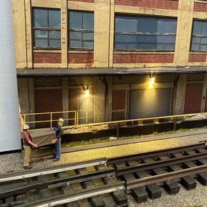 O Scale Trackside #5 Factory Building Flat, Shipping Terminal With Leds ...