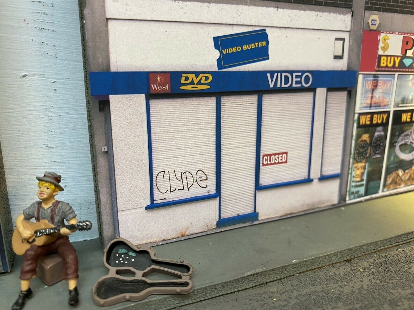 O Scale Pawn Shop Building Flat W/ LED for Background on - Etsy