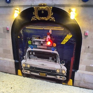 G Scale GHOSTBUSTERS Firehouse HALLOWEEN Building Flat for Decoration ...