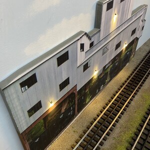 O Scale COAL MINE / Tipple Building Flat Background Building for Model ...