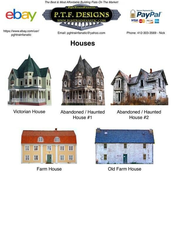 HO Scale haunted Halloween House Building Flat Decoration - Etsy Canada