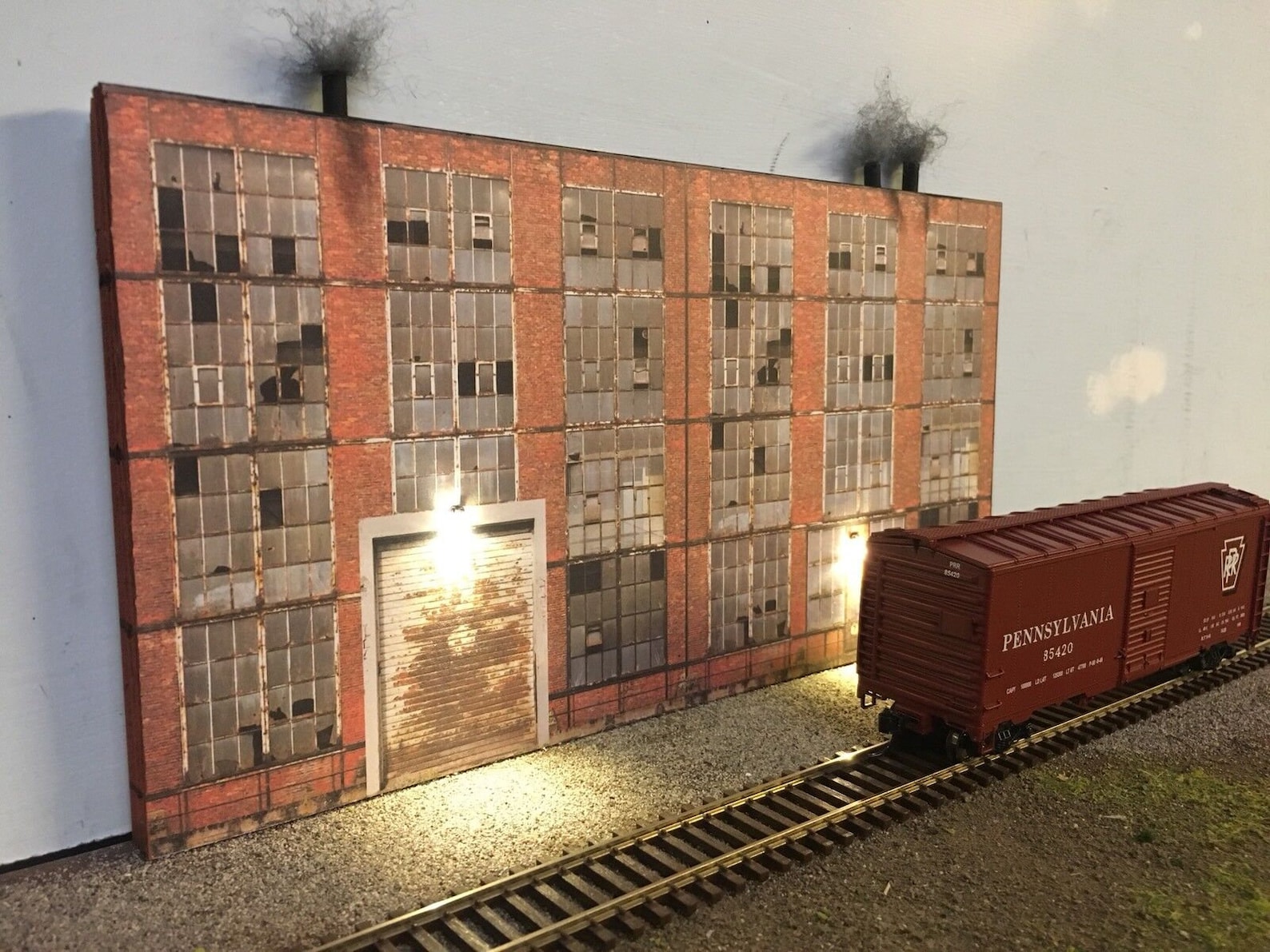 HO Scale Industrial 1 Building Flat / Front 3D Background W/ - Etsy