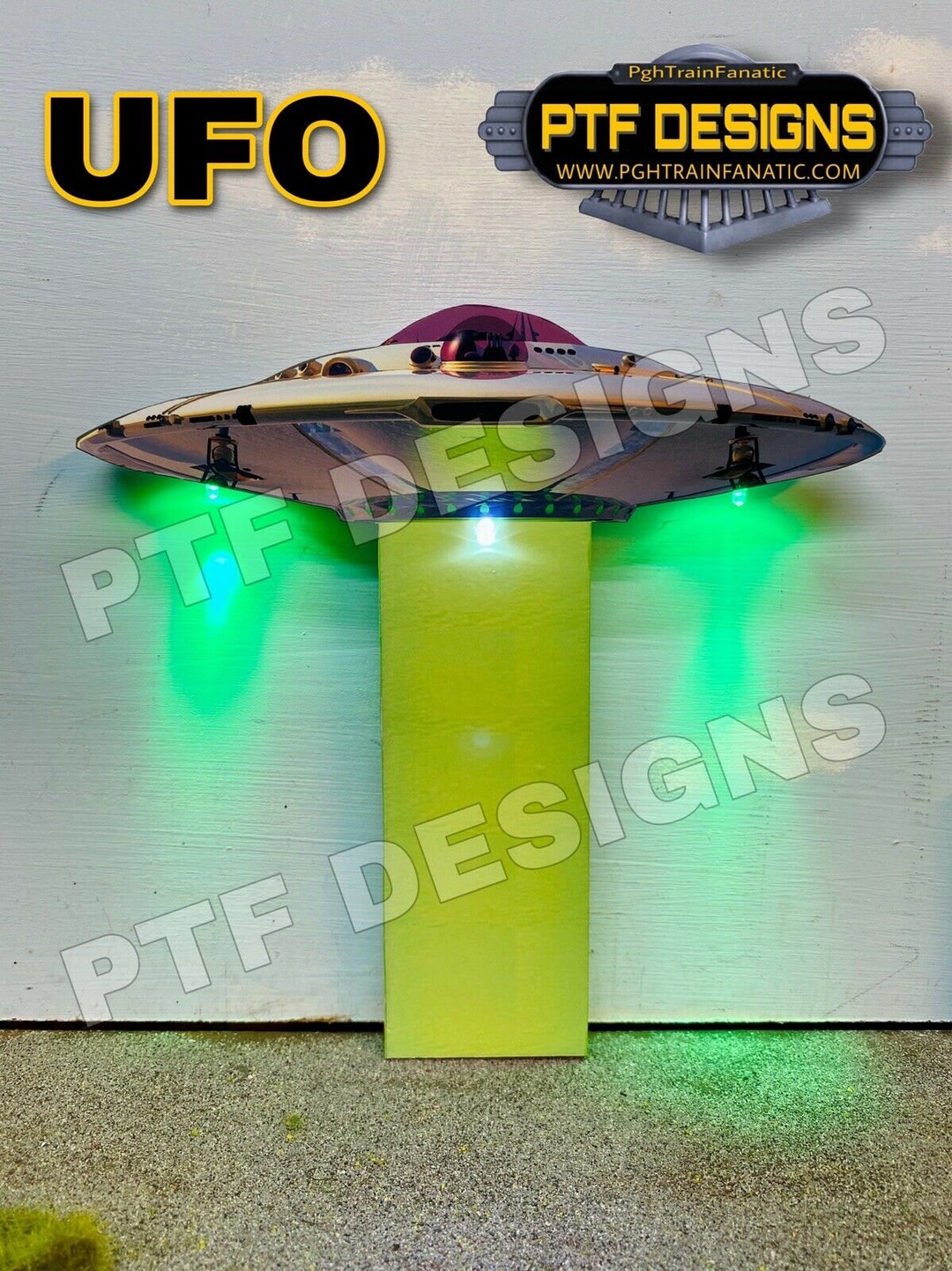 O Scale UFO Flying Saucer- Background Building Flat - Etsy