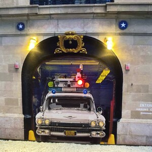 G Scale GHOSTBUSTERS Firehouse HALLOWEEN Building Flat for Decoration ...