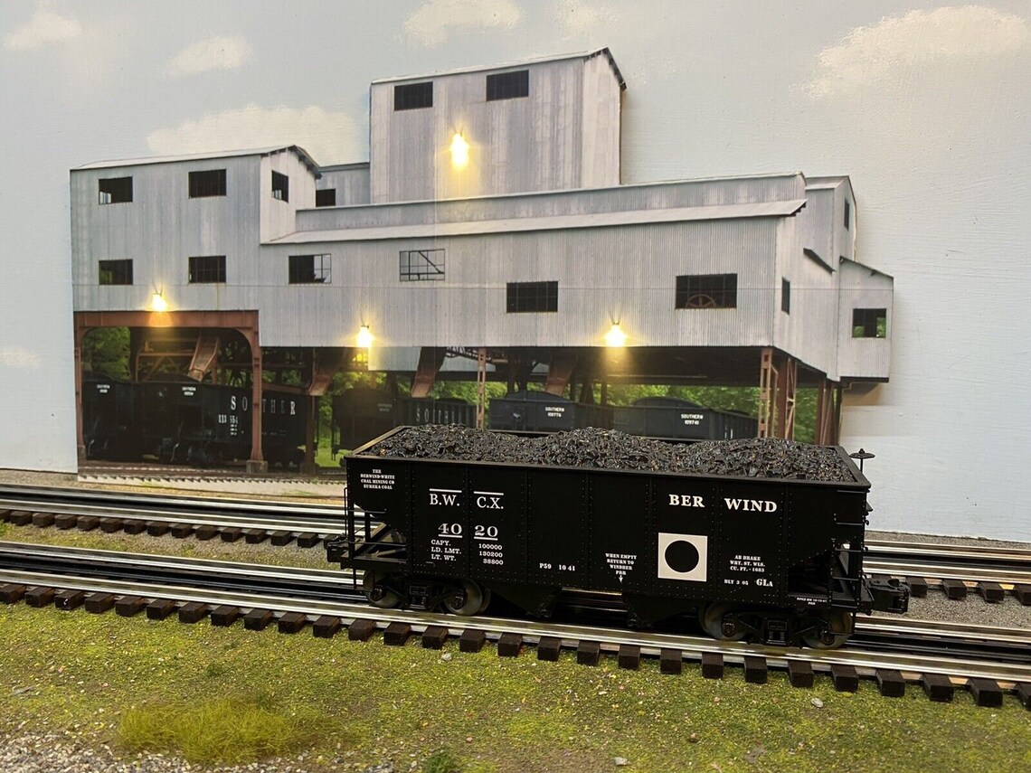 O Scale COAL MINE / Tipple Building Flat Background Building - Etsy Ireland