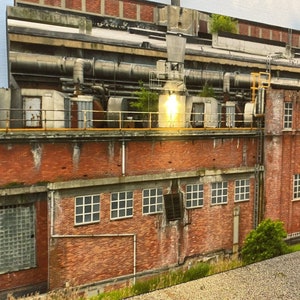 HO Scale Rolling Mill Building Flat - Background Factory for Model ...