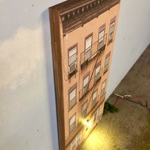 O Scale Scratch Built apartment 2 W/led Building Front Flat Diorama ...