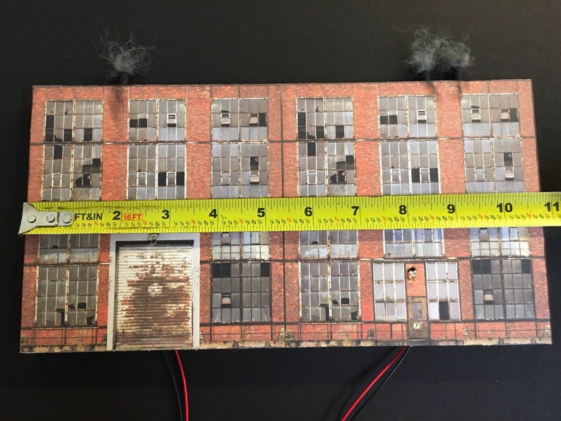 HO Scale Industrial 1 Building Flat / Front 3D Background W/ - Etsy