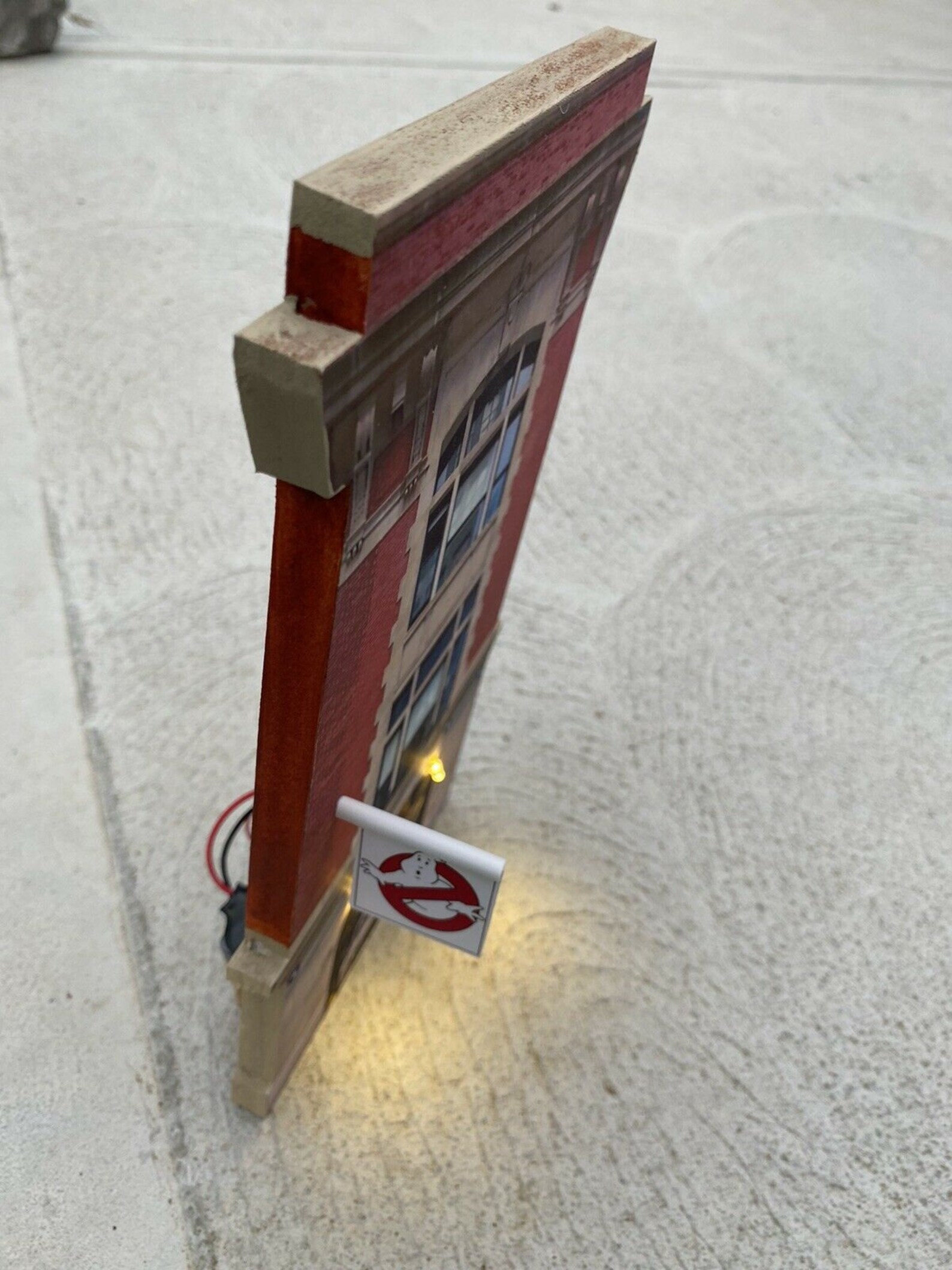 HO Scale Ghostbusters Firehouse Halloween Building Flat W/LED - Etsy