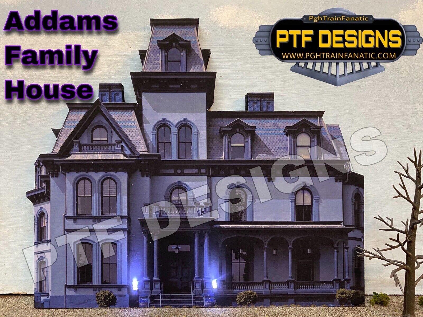 HO Scale ADDAMS FAMILY House / Mansion Building Flat/front - Etsy