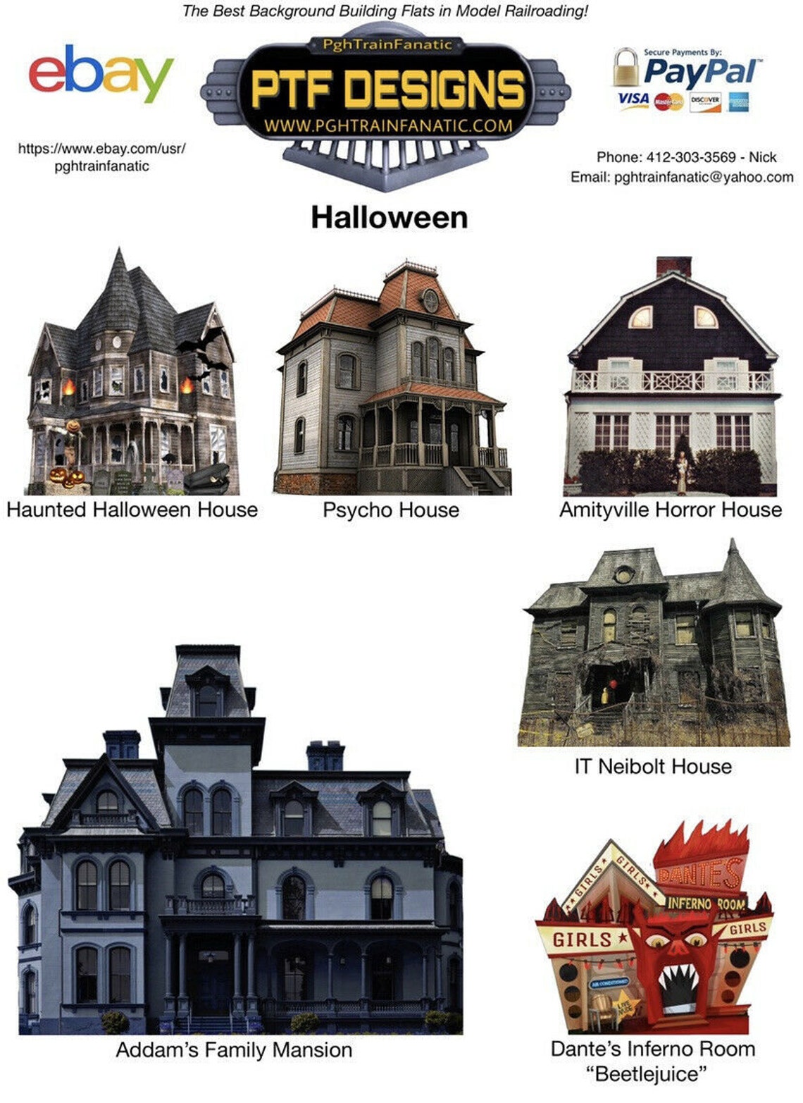 HO Scale Ghostbusters Firehouse Halloween Building Flat W/LED - Etsy