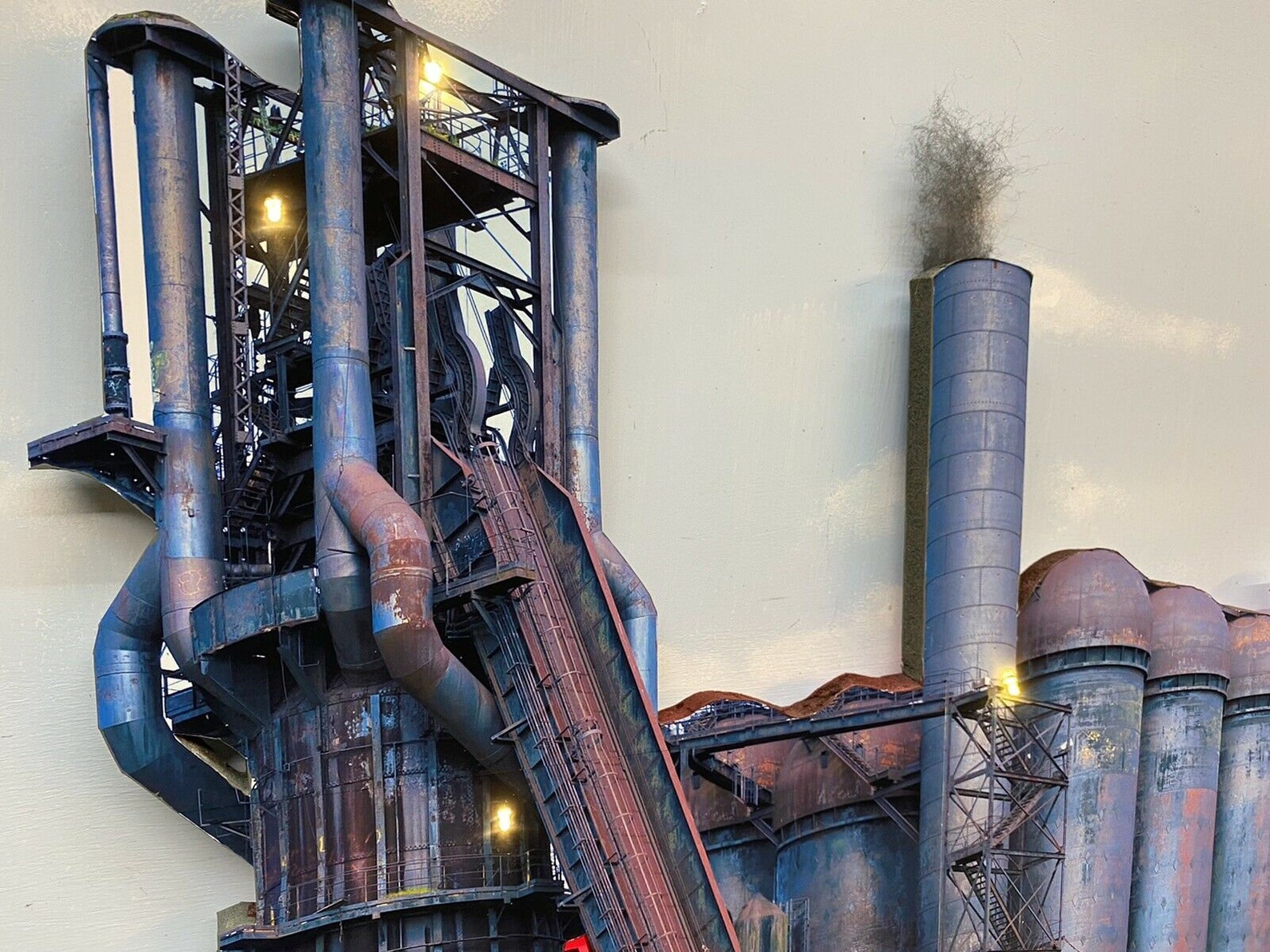 O Scale BLAST FURNACE Steel Mill Building Flat W/ Leds - Etsy