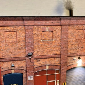 PTF DESIGNS O Scale Brewery - Building Flat / Front 3D Background W ...