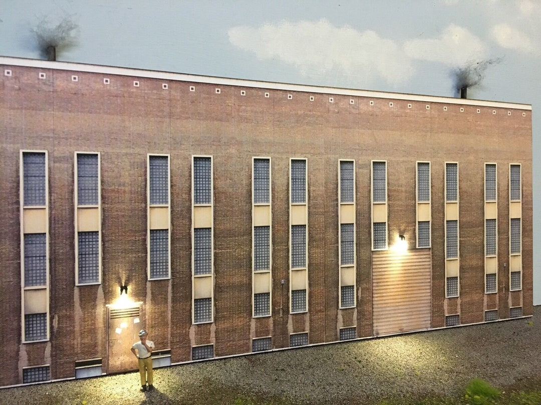 O Scale Scratch Built Industrial #4 Combo Building Front/flat ...