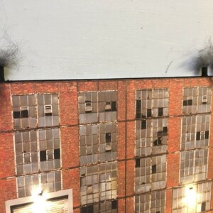 HO Scale Industrial #1 Building Flat / Front 3D Background W/ LED ...