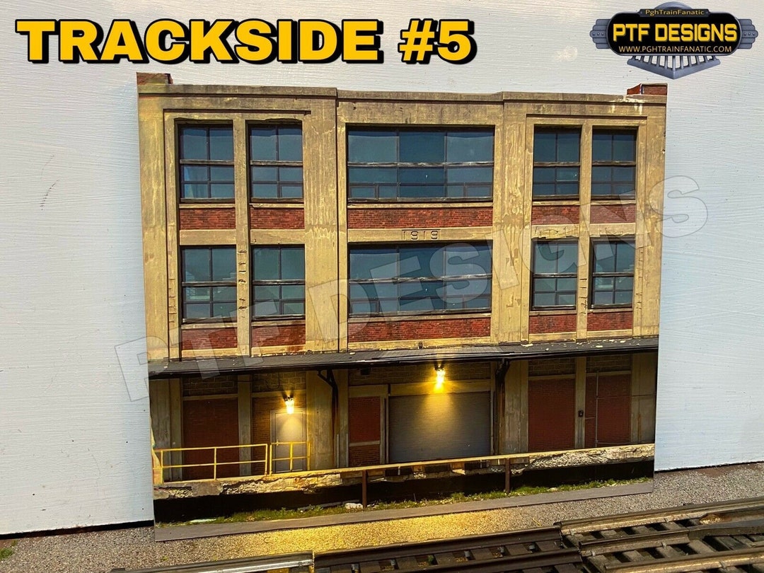 O Scale Trackside #5 Factory Building Flat, Shipping Terminal With Leds ...