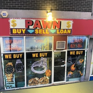O Scale Pawn Shop Building Flat W/ LED - for Background on Model ...