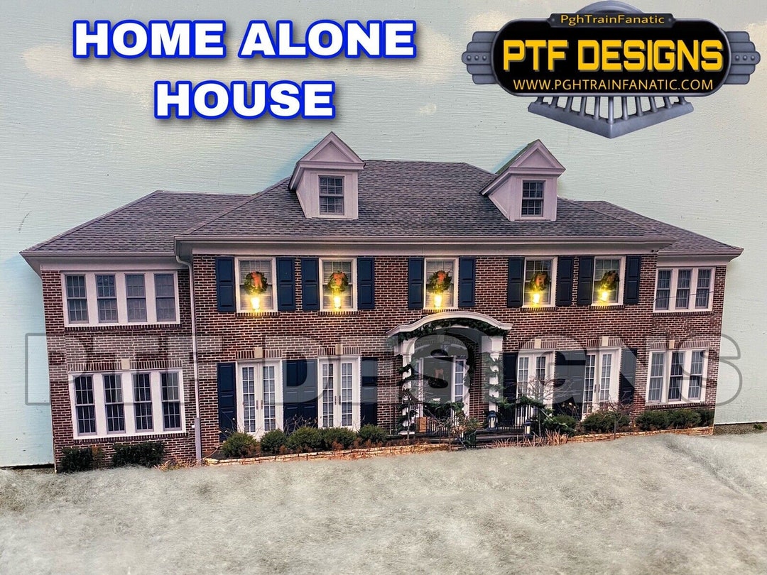O Scale Home Alone House Building Flat W/ Leds Christmas Decoration ...