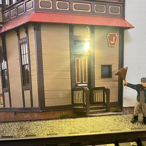 O Scale 1:48 Strasburg J Tower - Switch Tower Building Flat/front - for ...