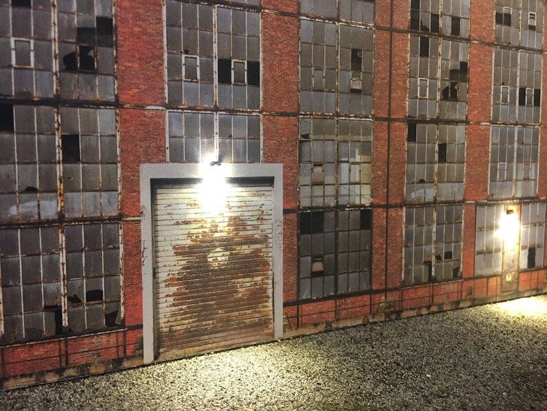HO Scale Industrial 1 Building Flat / Front 3D Background W/ - Etsy