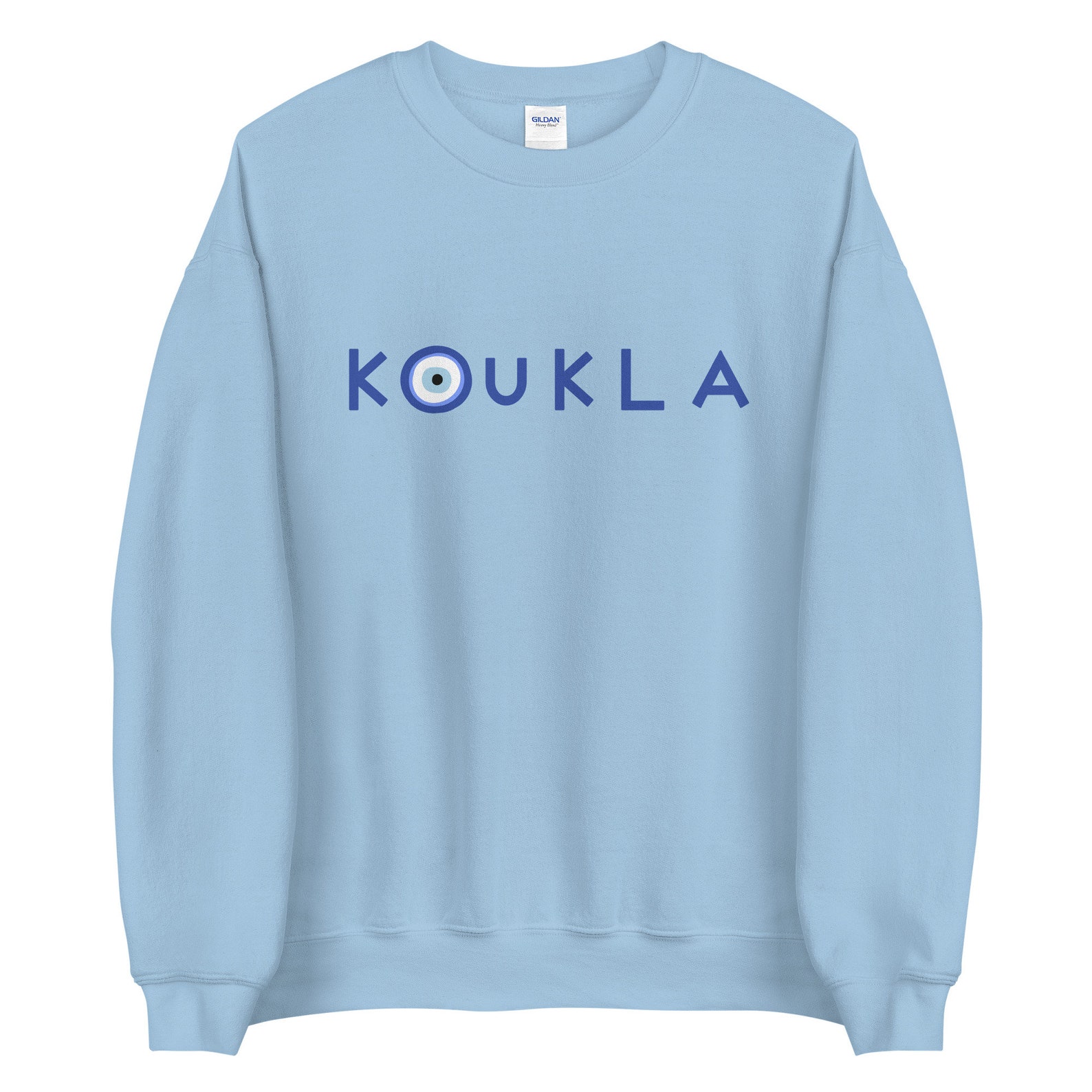 Greek Koukla Evil Eye Sweatshirt Unisex Greek Koukla - Etsy