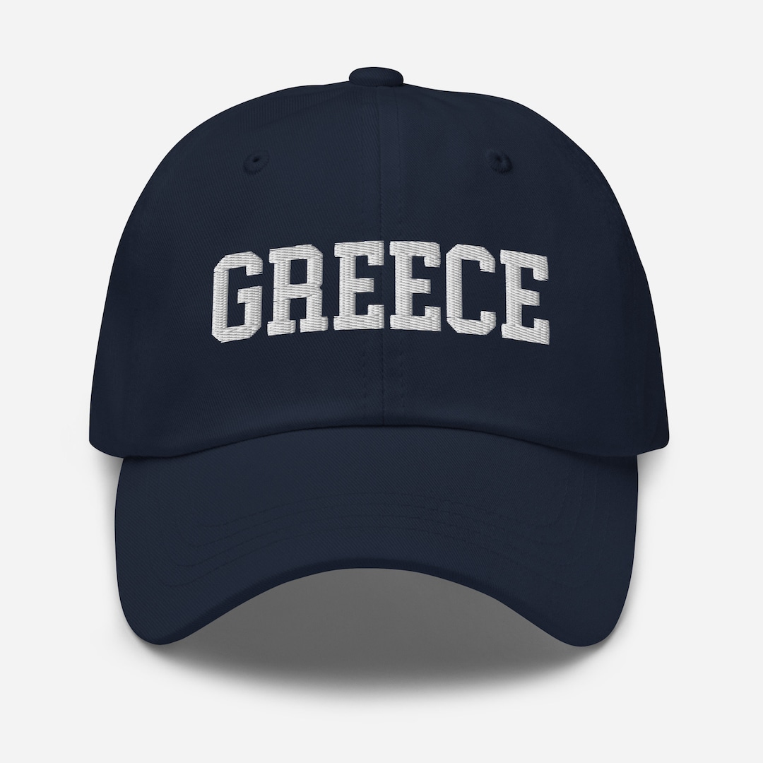 Greece Hat Greek Cap Hellas Dad Hat Greek Embroidered Cotton Cap Greece ...