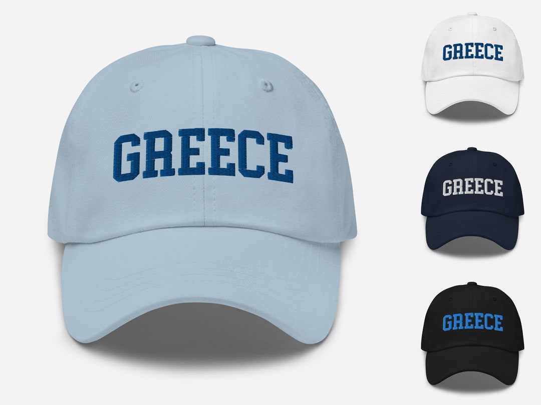 Greece Hat Greek Cap Hellas Dad Hat Greek Embroidered Cotton Cap Greece ...